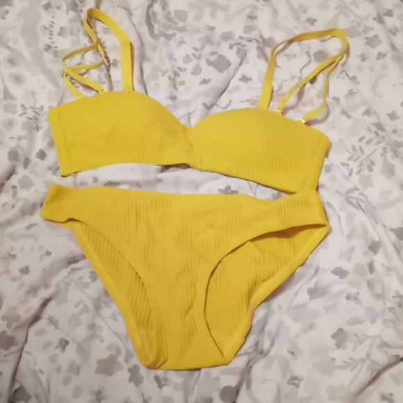 SHEIN | Intimates & Sleepwear | Yellow Lingerie Bra And Panty Set ...